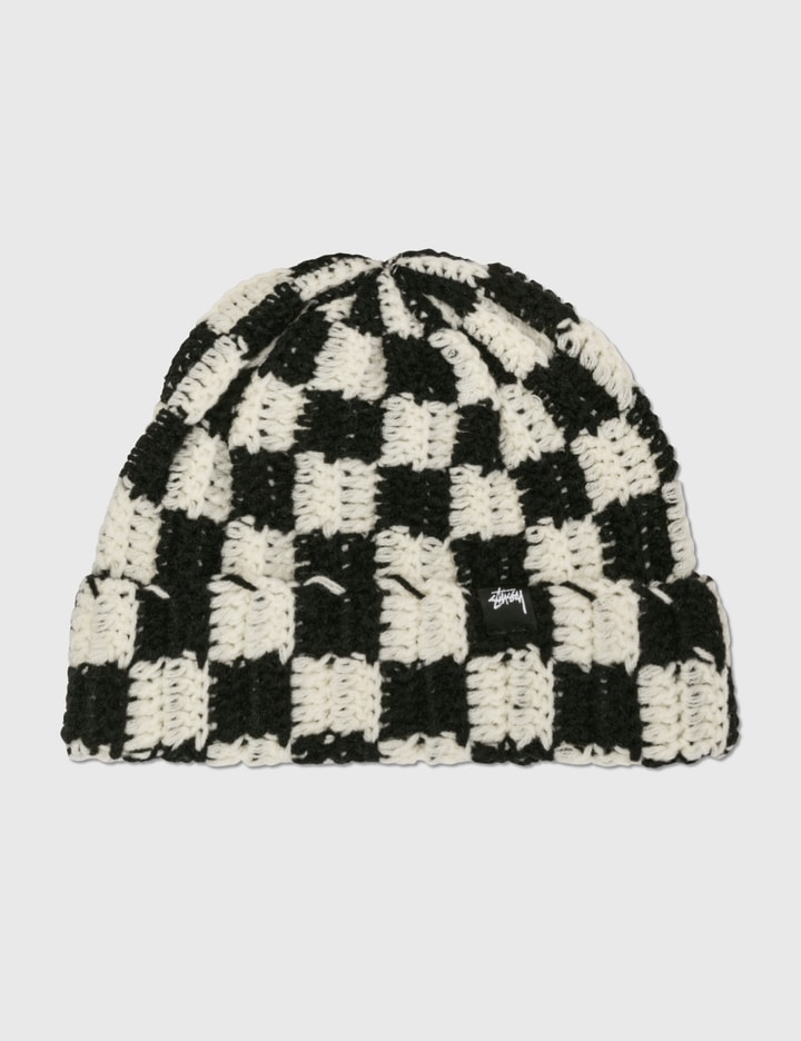 Stüssy - Crochet Checker Beanie | HBX - Globally Curated Fashion and ...