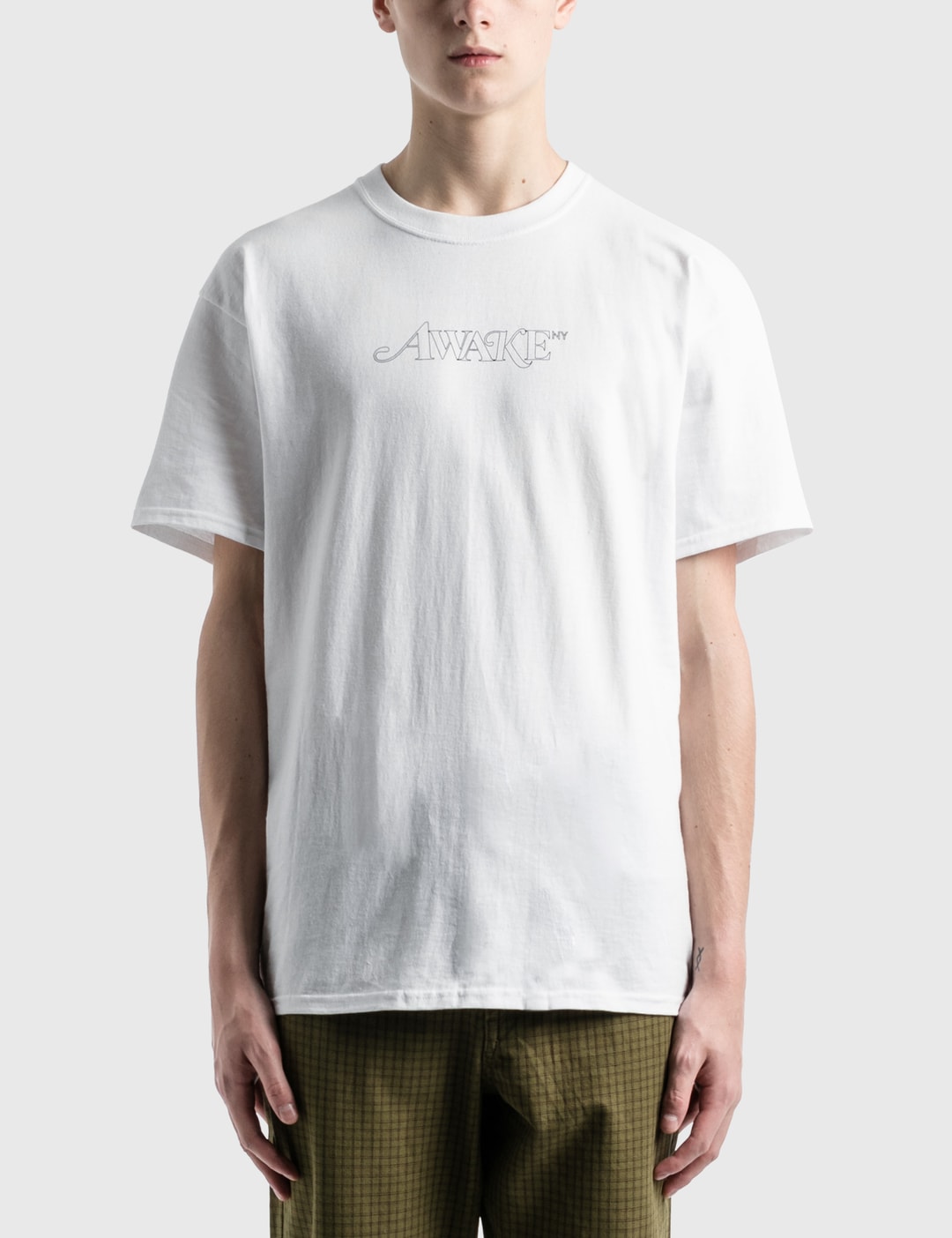 Awake NY - Classic Outline Logo T-Shirt | HBX - Globally Curated ...