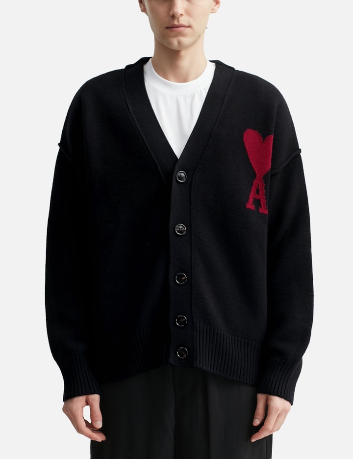 Ami - Ami De Coeur Cardigan | HBX - Globally Curated Fashion and ...