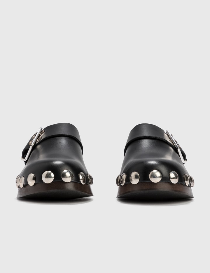 Ganni - Retro Leather Clogs | HBX - Globally Curated Fashion and ...
