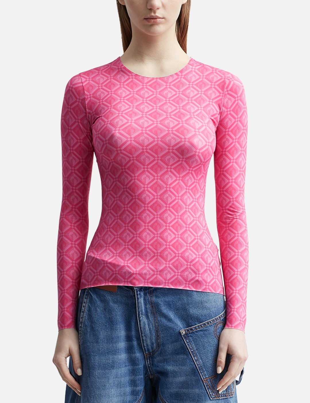 Marine Serre - Moon Diamant Second Skin Moon Top | HBX - HYPEBEAST 為您搜羅 ...