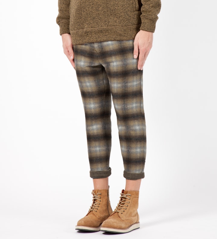 EOTOTO - Brown Check Pants | HBX - Globally Curated Fashion and ...