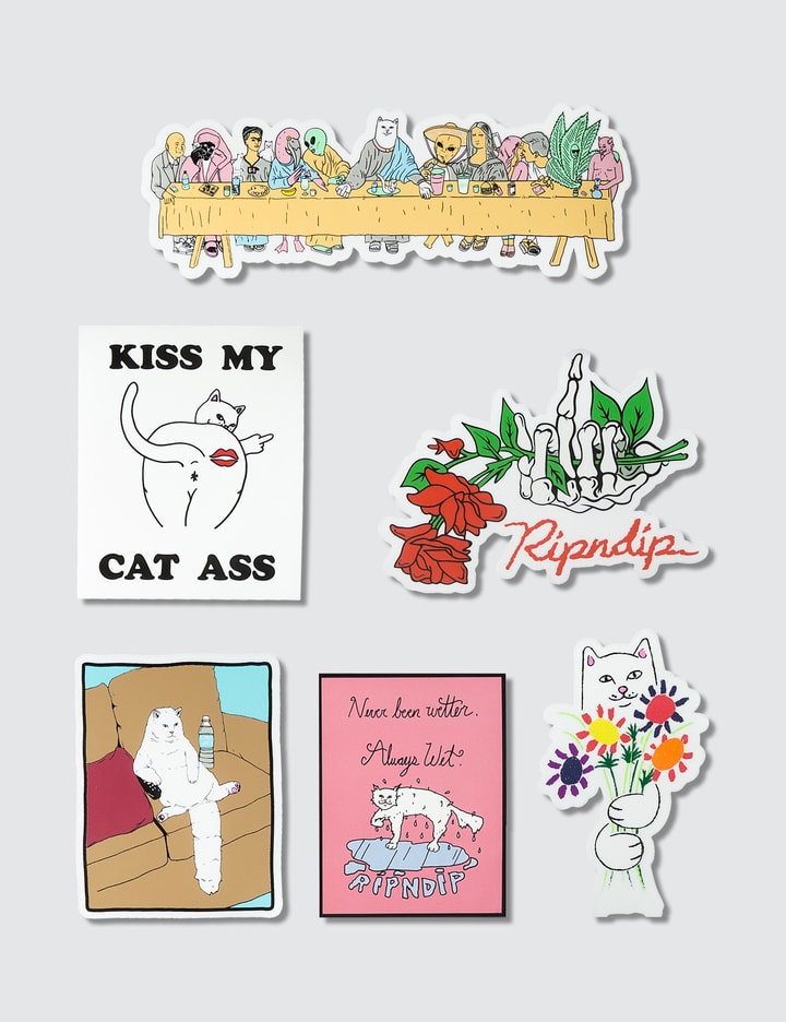 RIPNDIP - Sticker Pack | HBX - Globally Curated Fashion and Lifestyle ...