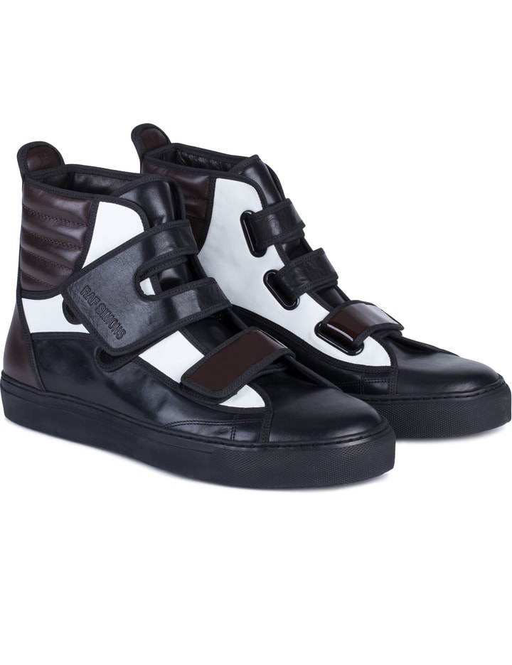 Raf Simons - High Velcro Sneakers | HBX - Globally Curated Fashion and ...