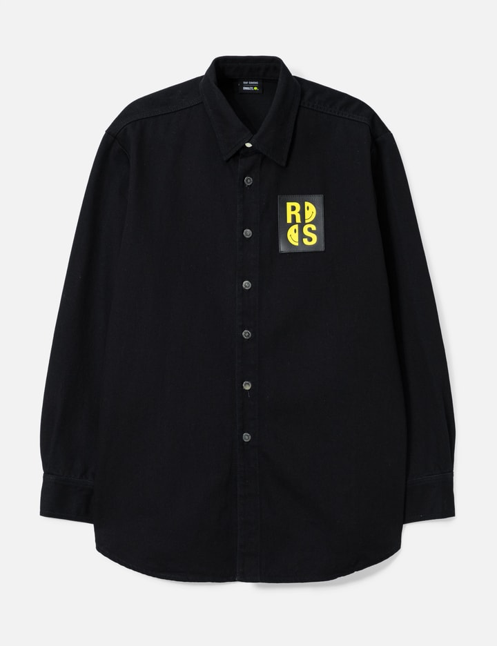 Raf Simons Smiley Denim Shirt - Black, brand-new denim with signature ...
