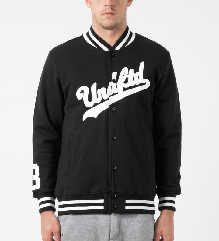 Undefeated - Black Script Varsity Jacket | HBX - Globally Curated ...