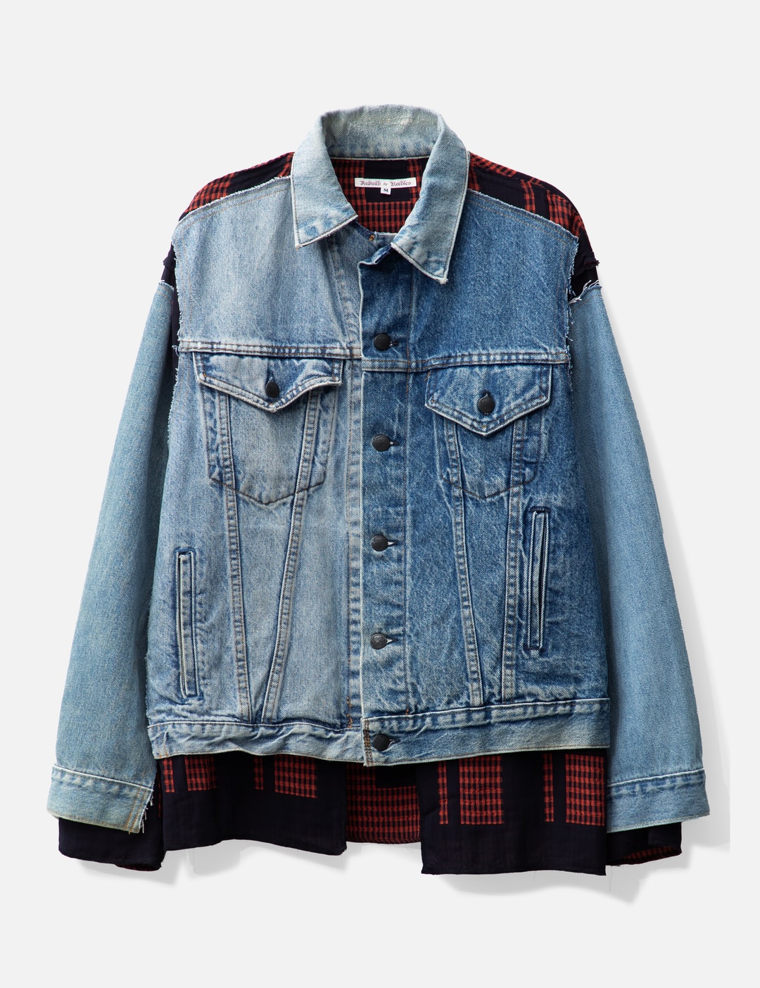 Needles - JEAN COVERED JACKET | HBX - Globally Curated Fashion and ...