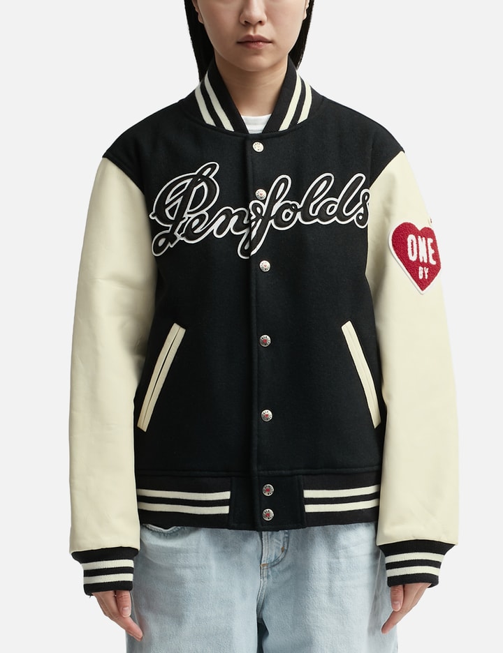 Human Made - One By Penfolds Varsity Jacket #2 | HBX - Globally Curated ...