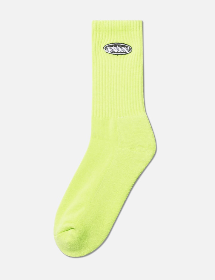 METALWOOD STUDIO - OVAL LOGO CREW SOCK | HBX - Globally Curated Fashion ...