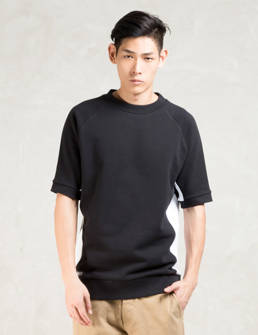 AMH - Black S/S T-Sweatshirt | HBX - Globally Curated Fashion and ...