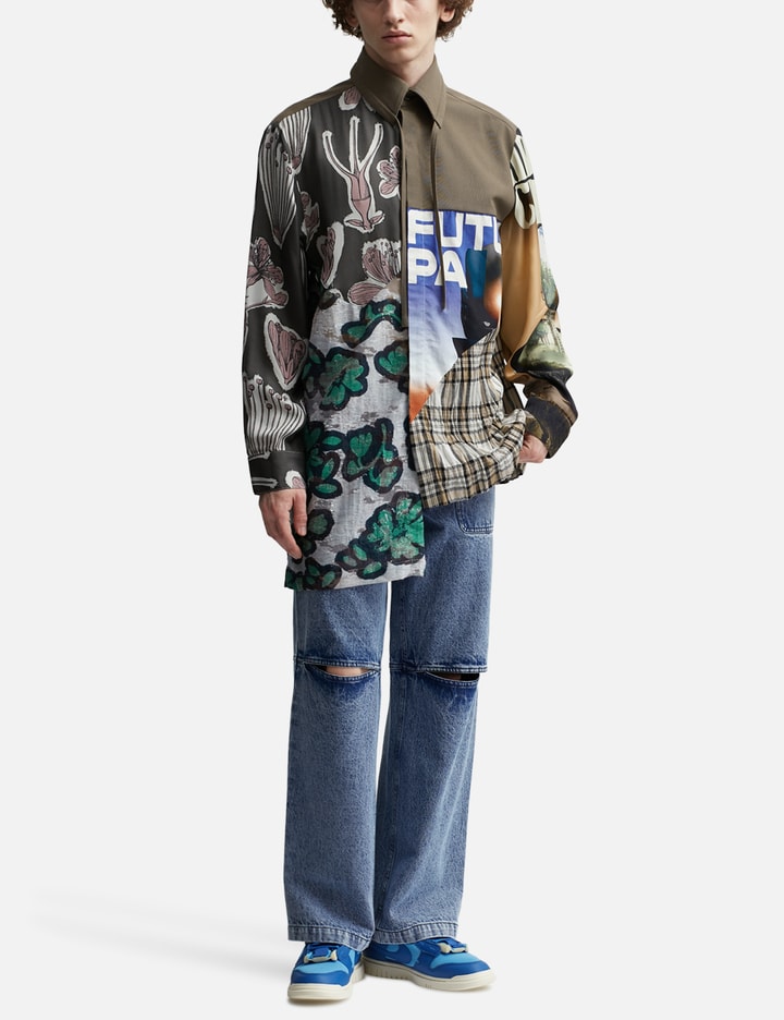 Dhruv Kapoor - Mixed Media Oversized Shirt | HBX