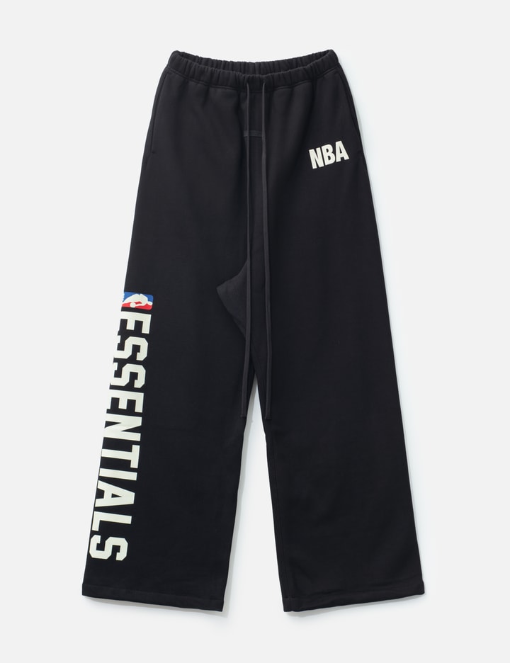 Fear of God Essentials NBA Lounge Sweatpant - Black wide-leg cotton ...