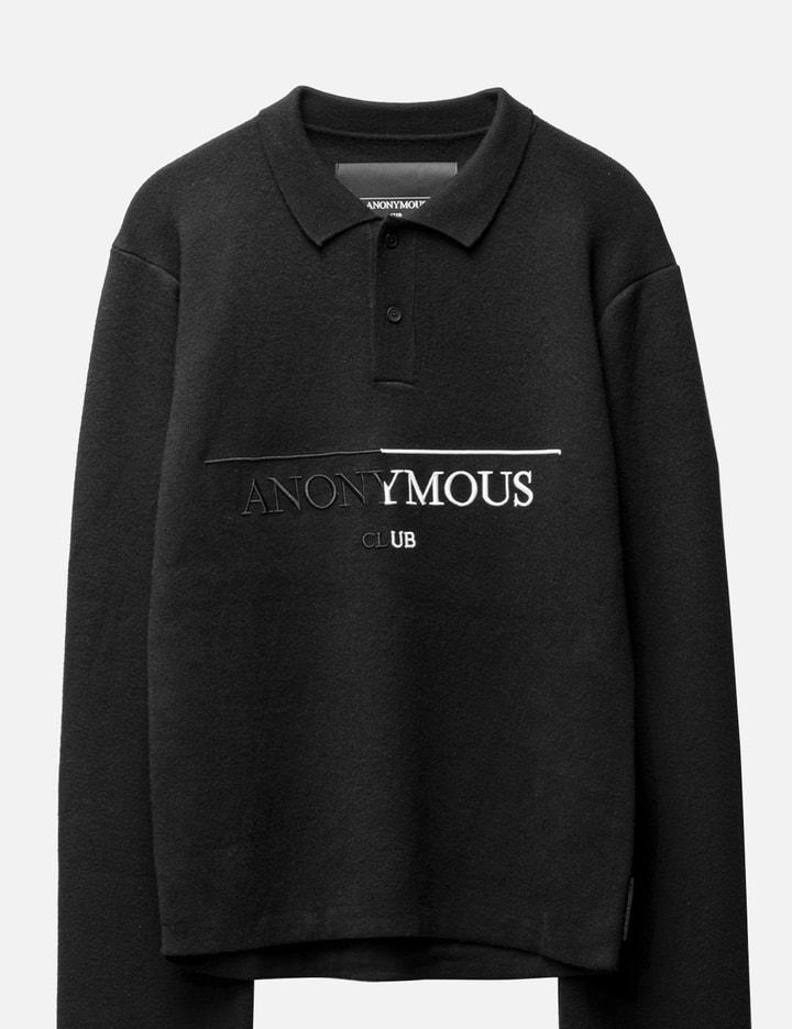 Anonymous Club - KNIT LONG SLEEVE POLO | HBX - Globally Curated Fashion ...