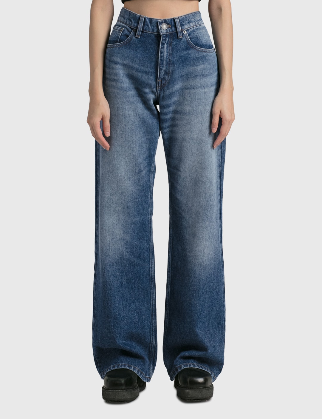Ami - Boyfriend Fit Jeans | HBX - Globally Curated Fashion and ...