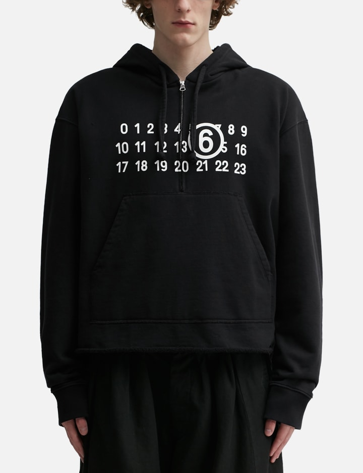 MM6 Maison Margiela - Logo Zip Up Hoodie | HBX - HYPEBEAST 為您搜羅全球潮流時尚品牌