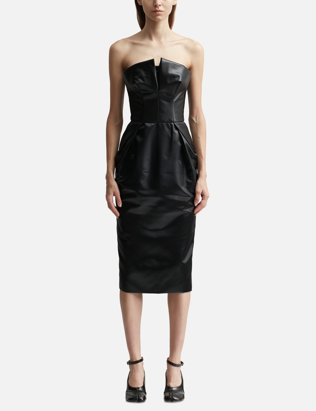 Maison Margiela - Cintzed Satin Dress | HBX