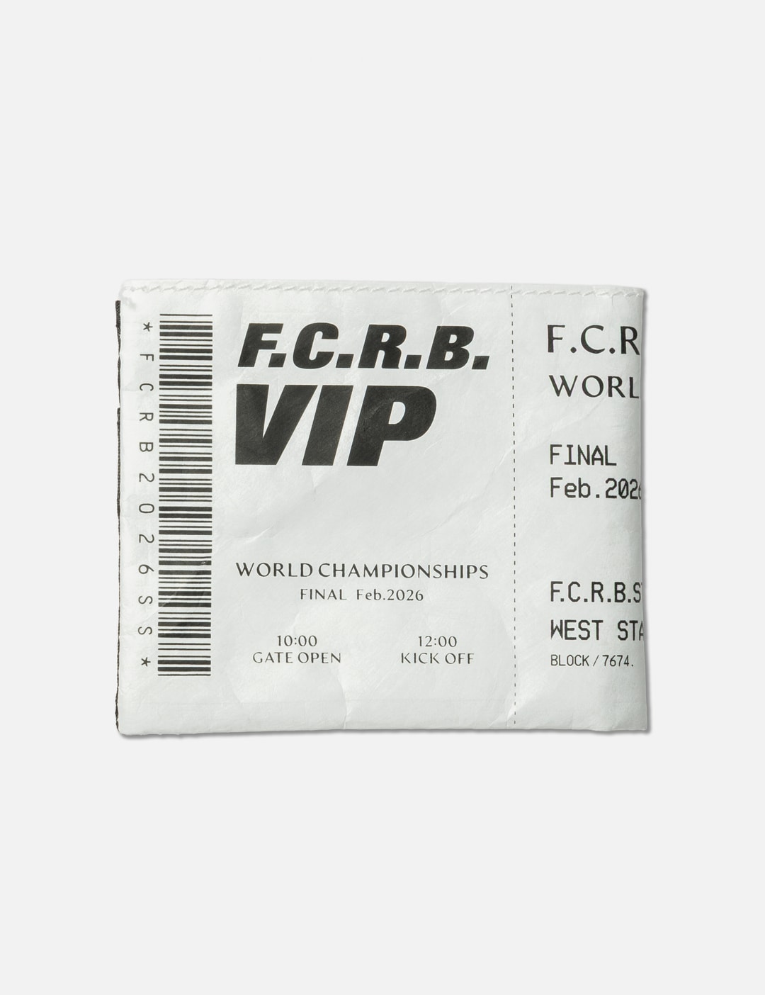 F.C. Real Bristol Ticket Mini Wallet - Durable water-resistant Tyvek ...