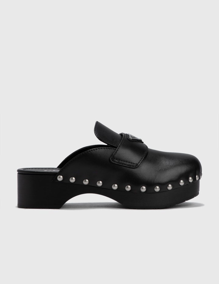 Prada - Leather Clogs | HBX - Globally Curated Fashion and Lifestyle by ...