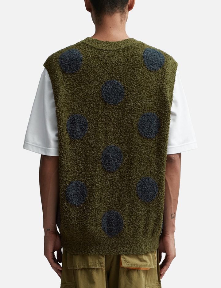 Brain Dead - TEDDY FUR DOT KNIT SWEATER VEST | HBX