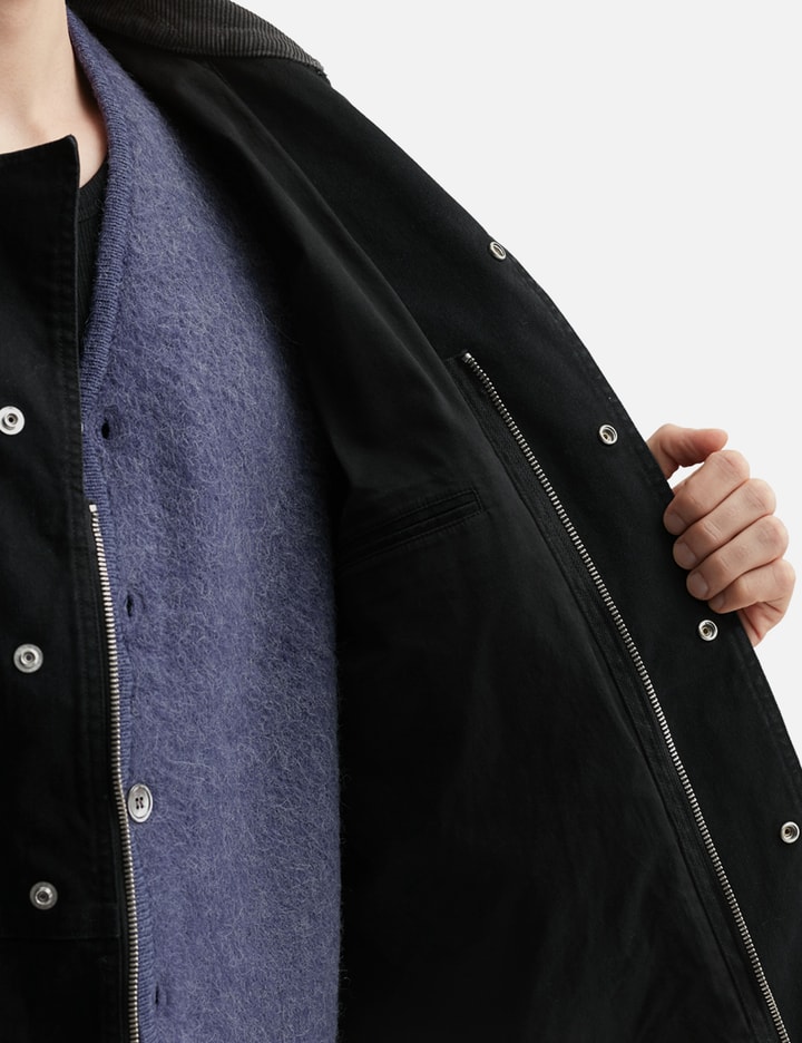 TONYWACK Garment Washed Barn Jacket - Faded Black corduroy jacket with ...