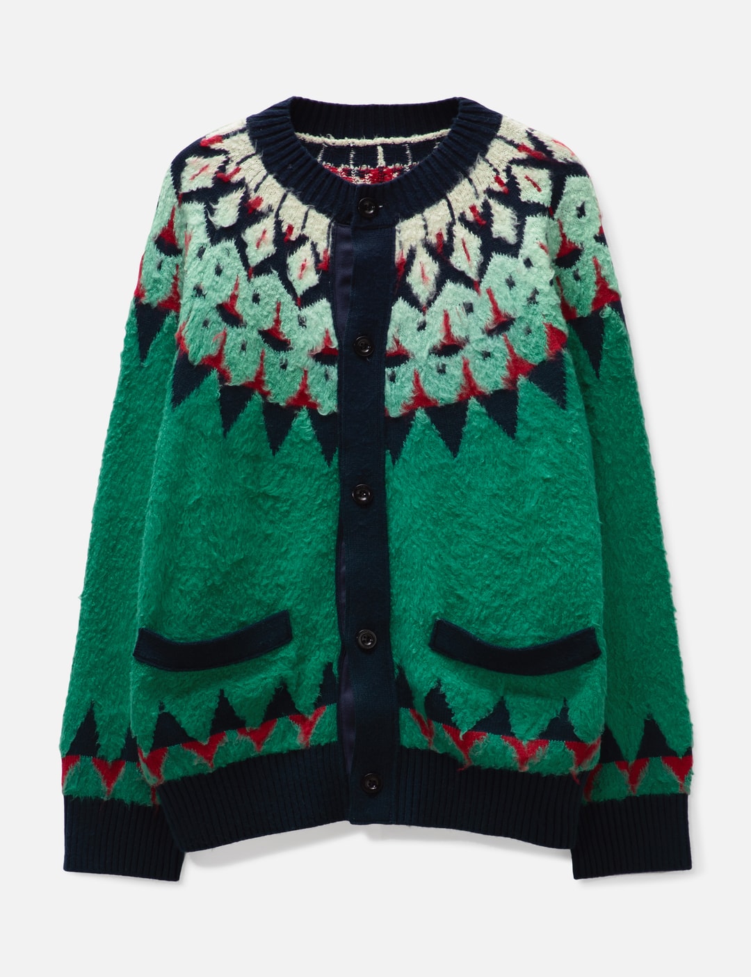 Sacai - Jacquard Knit Cardigan | HBX