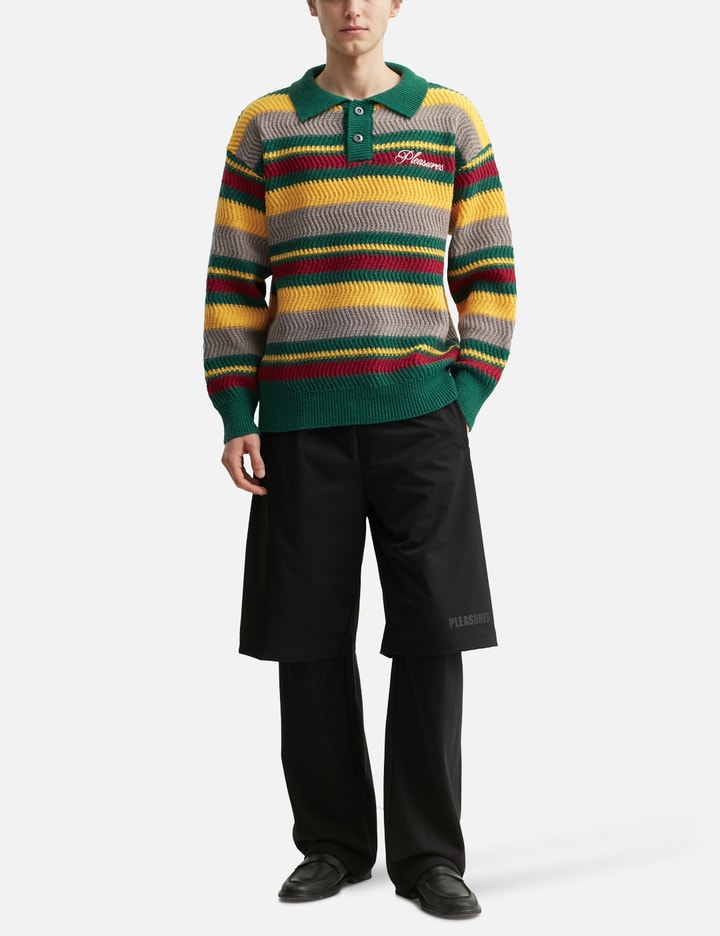 Pleasures - Cooper Polo Sweater | HBX - Globally Curated Fashion and ...