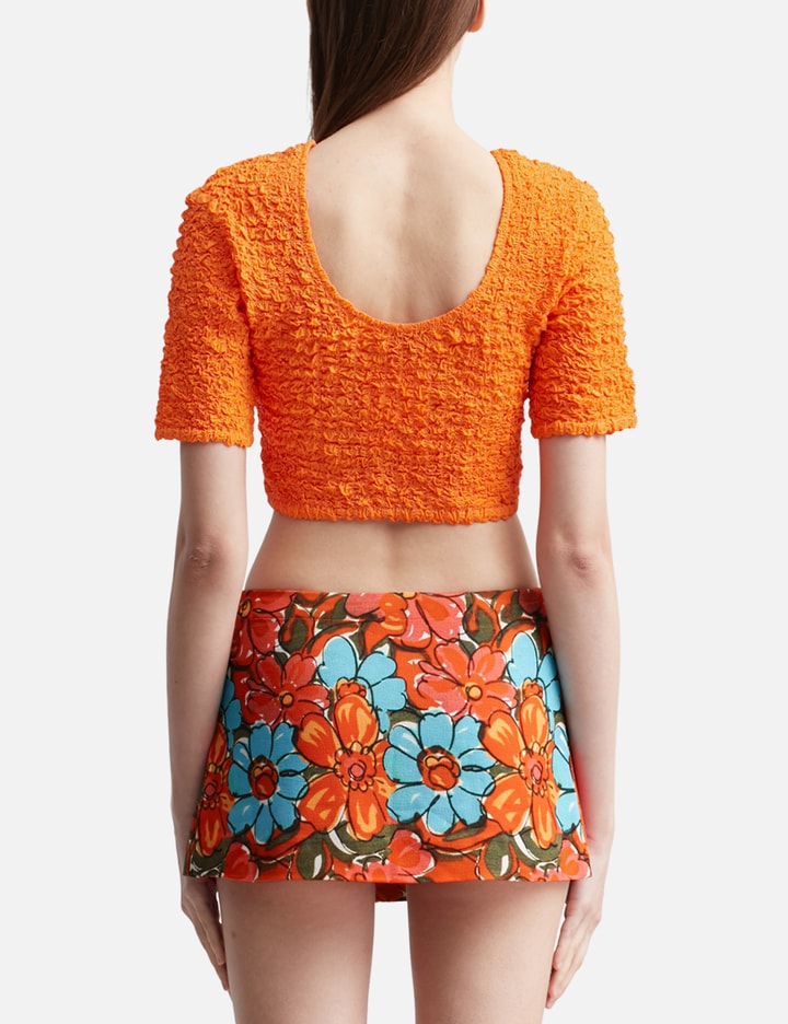 Ganni - Poplin Cropped Smock Top | HBX