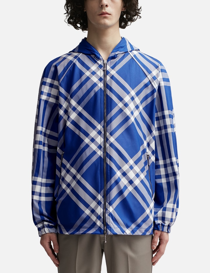 Burberry - Check Nylon Hooded Jacket | HBX