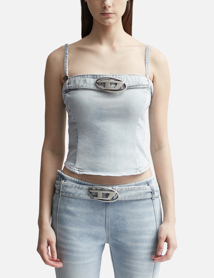 Diesel - De-Lucy-S Cropped Denim Top | HBX