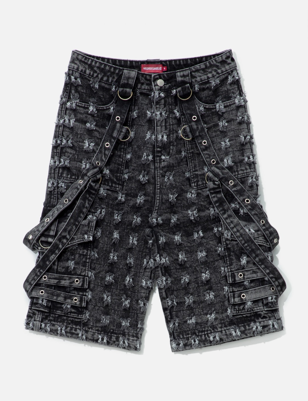 Reckless Scholars - Trashed Denim Shorts | HBX