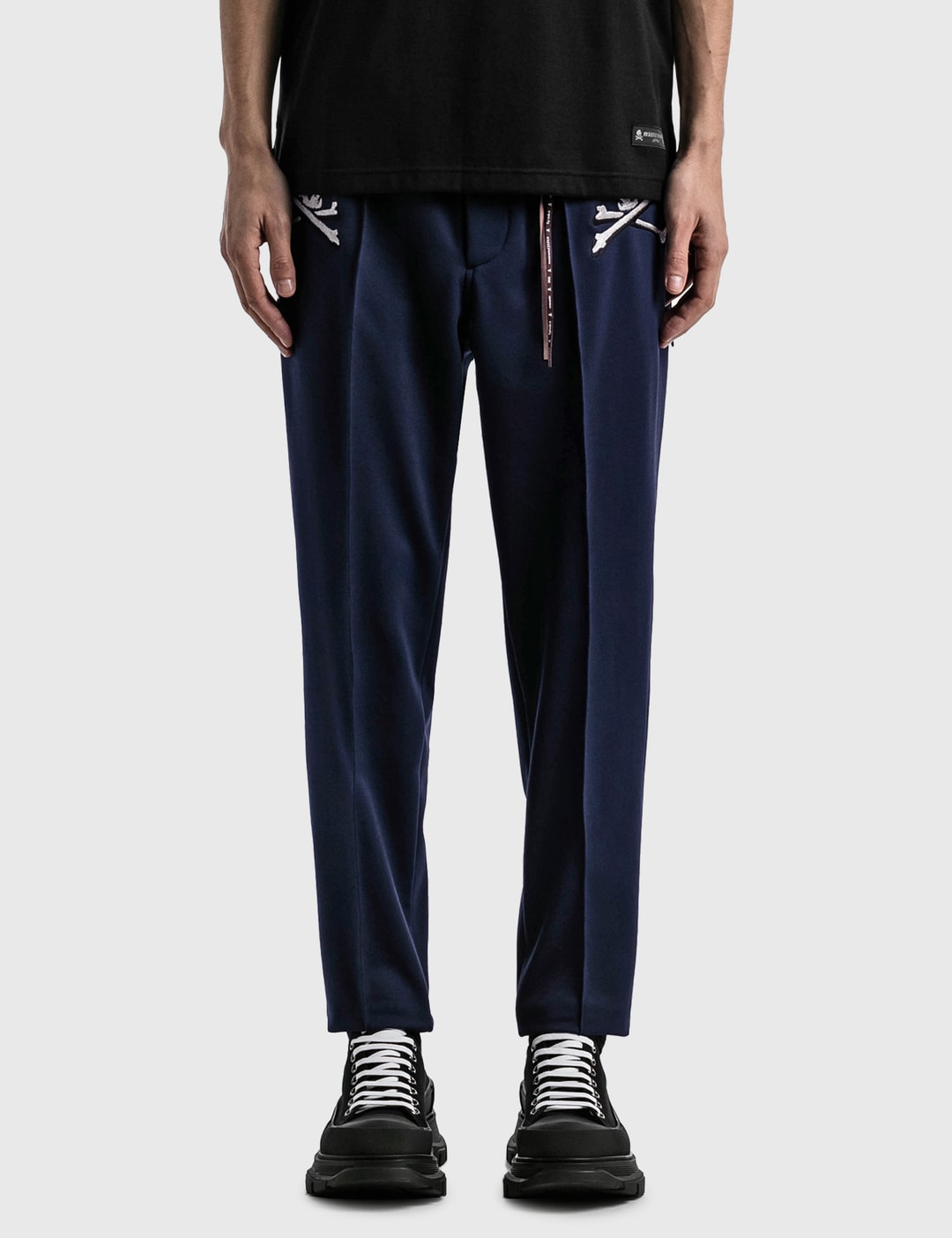 Mastermind Japan - Jersey Dressy Pants | HBX - HYPEBEAST 為您搜羅全球潮流時尚品牌