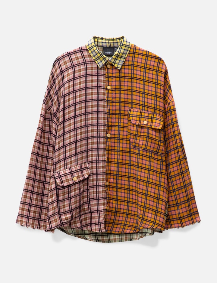 FRIED RICE - Unisex Patchwork Check Shirt | HBX - HYPEBEAST 為您搜羅全球潮流時尚品牌