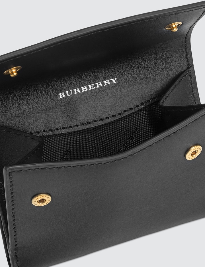 Burberry - Small Scale Check and Leather Folding Wallet | HBX ...