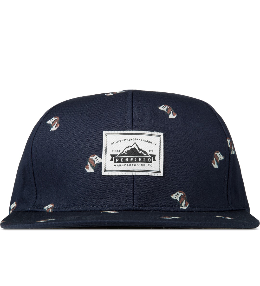 Penfield - Navy Hound Print Kramer Adjustable Cap | HBX - Globally ...