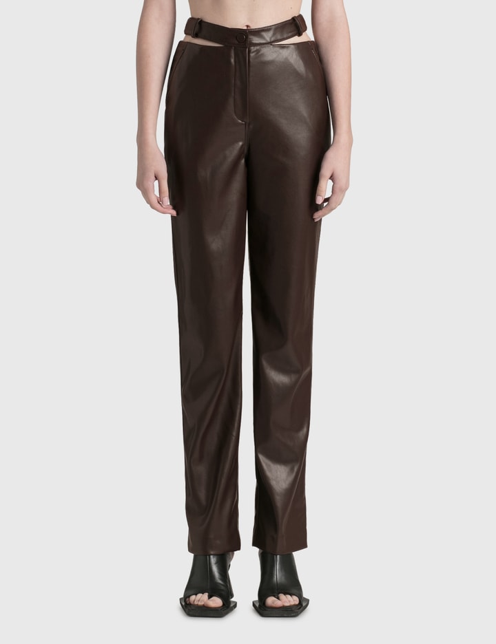 Simkhai Amelia Vegan Leather Pants In Brown | ModeSens