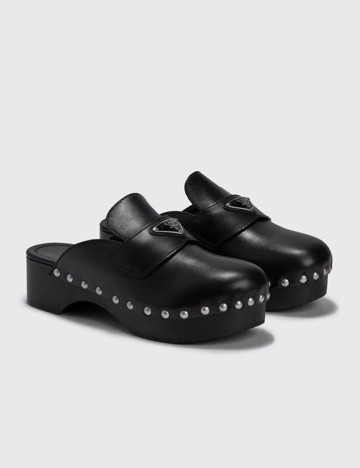 Prada - Leather Clogs | HBX - Globally Curated Fashion and Lifestyle by ...