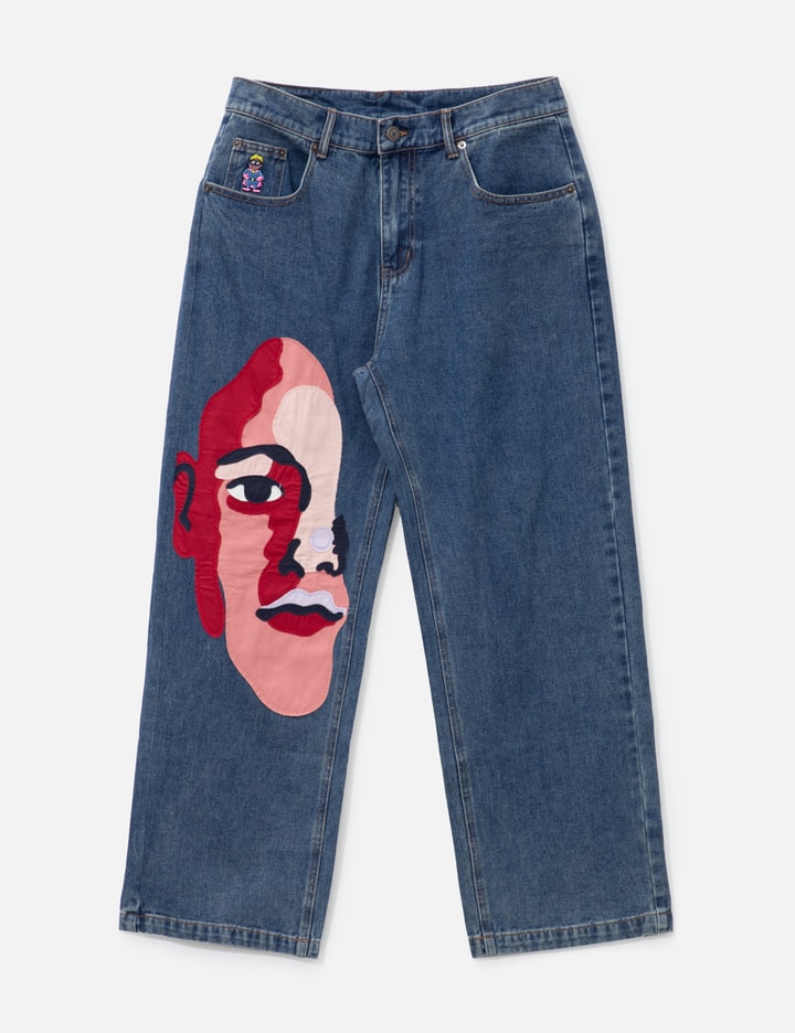 KidSuper - Face Jeans | HBX - Globally Curated Fashion and Lifestyle by ...
