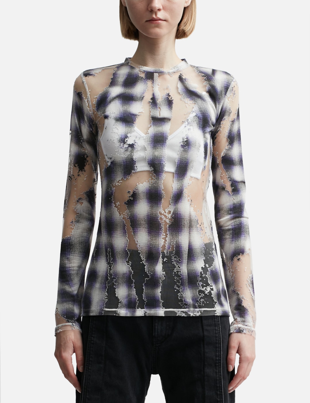 Y/PROJECT - Devore Long Sleeve Top | HBX - Globally Curated Fashion and ...