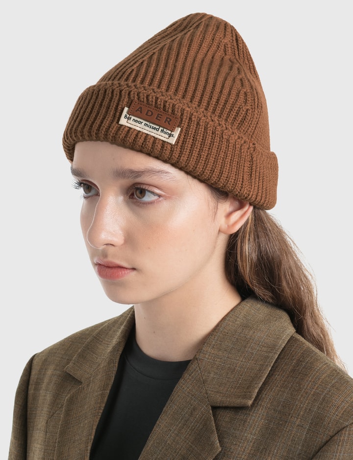 Ader Error - Layered Label Beanie | HBX - Globally Curated Fashion and ...