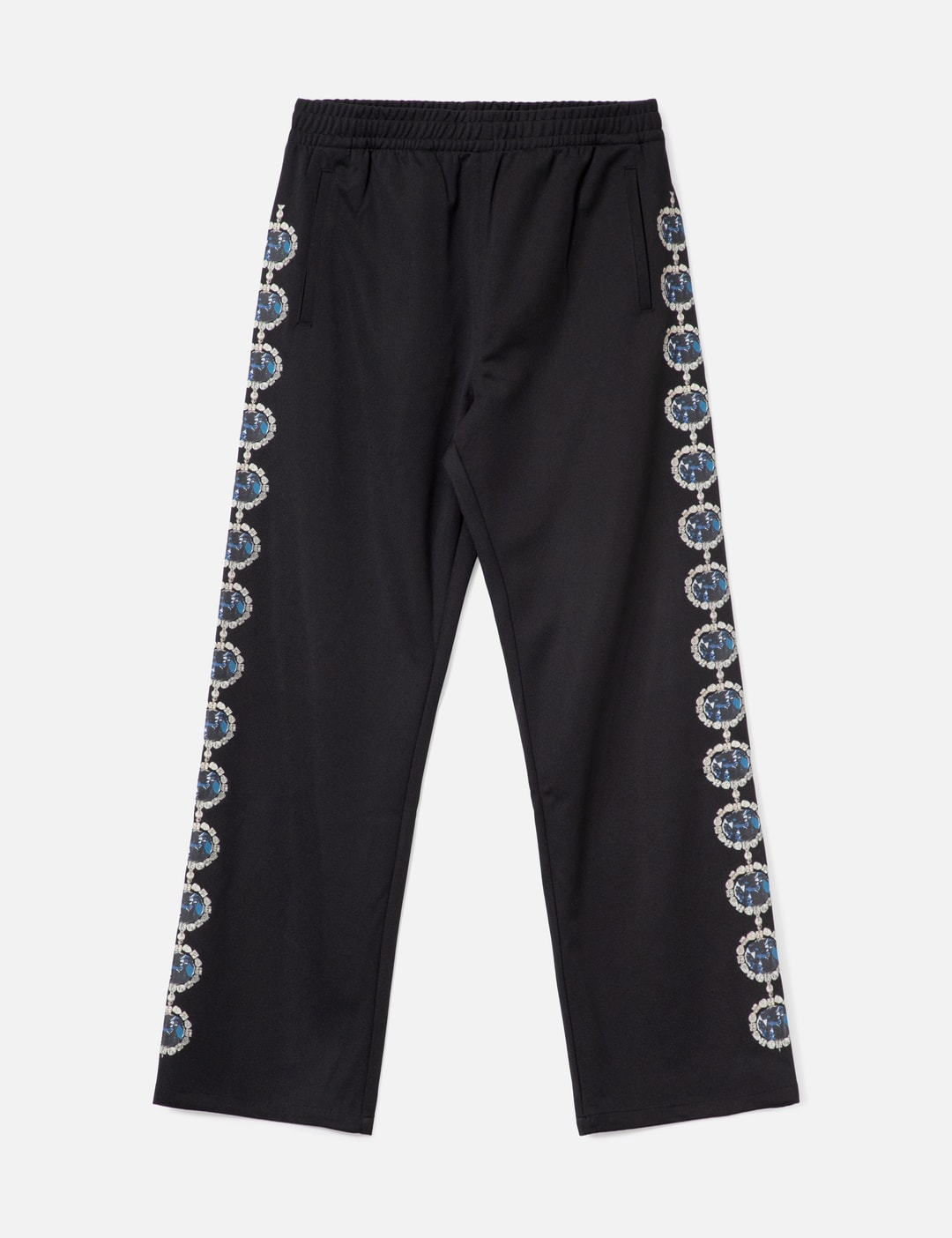 Pleasures Mythic Hope Track Pants - Black polyester straight-leg with ...