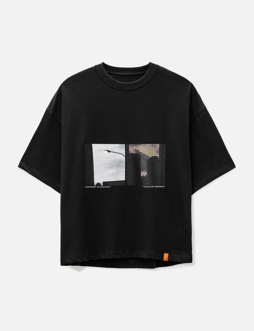 GOOPiMADE - "GMT-01T" Super Wide Logo T-Shirt | HBX