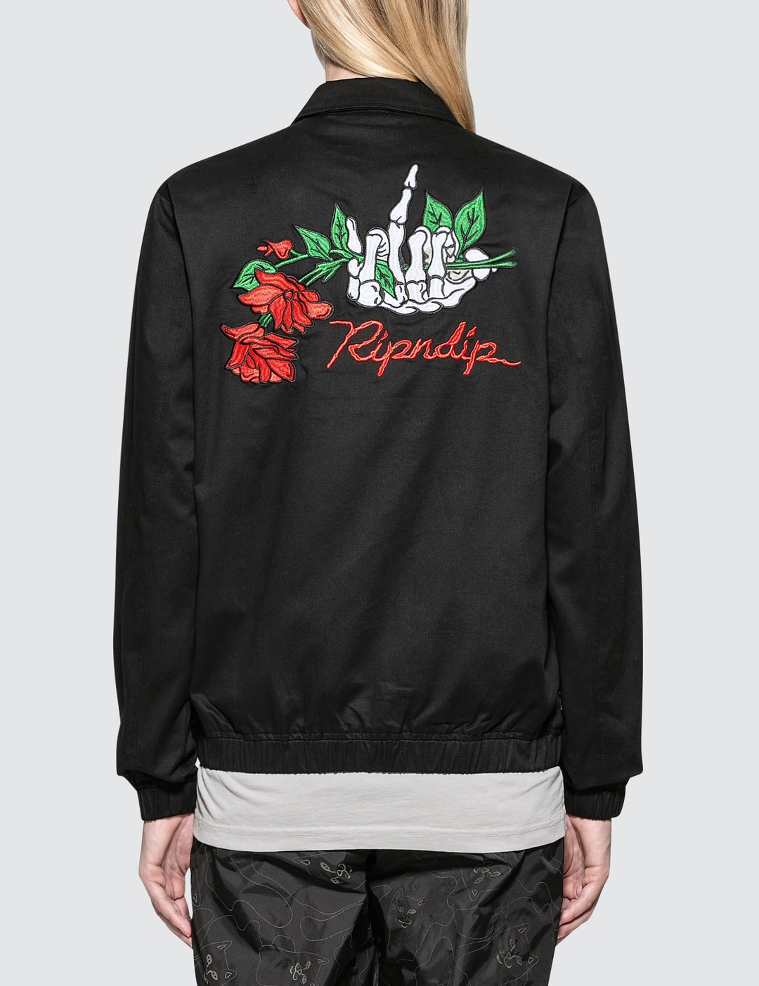 RIPNDIP - "Dead Rose" Cotton Coach Jacket | HBX - Globally Curated Fashion and Lifestyle by ...