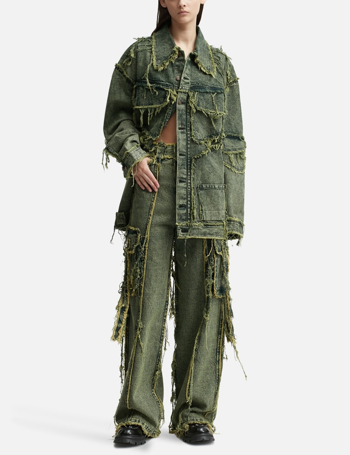 DHRUV KAPOOR - Destroyed Cargo Jeans | HBX - Globally Curated Fashion ...