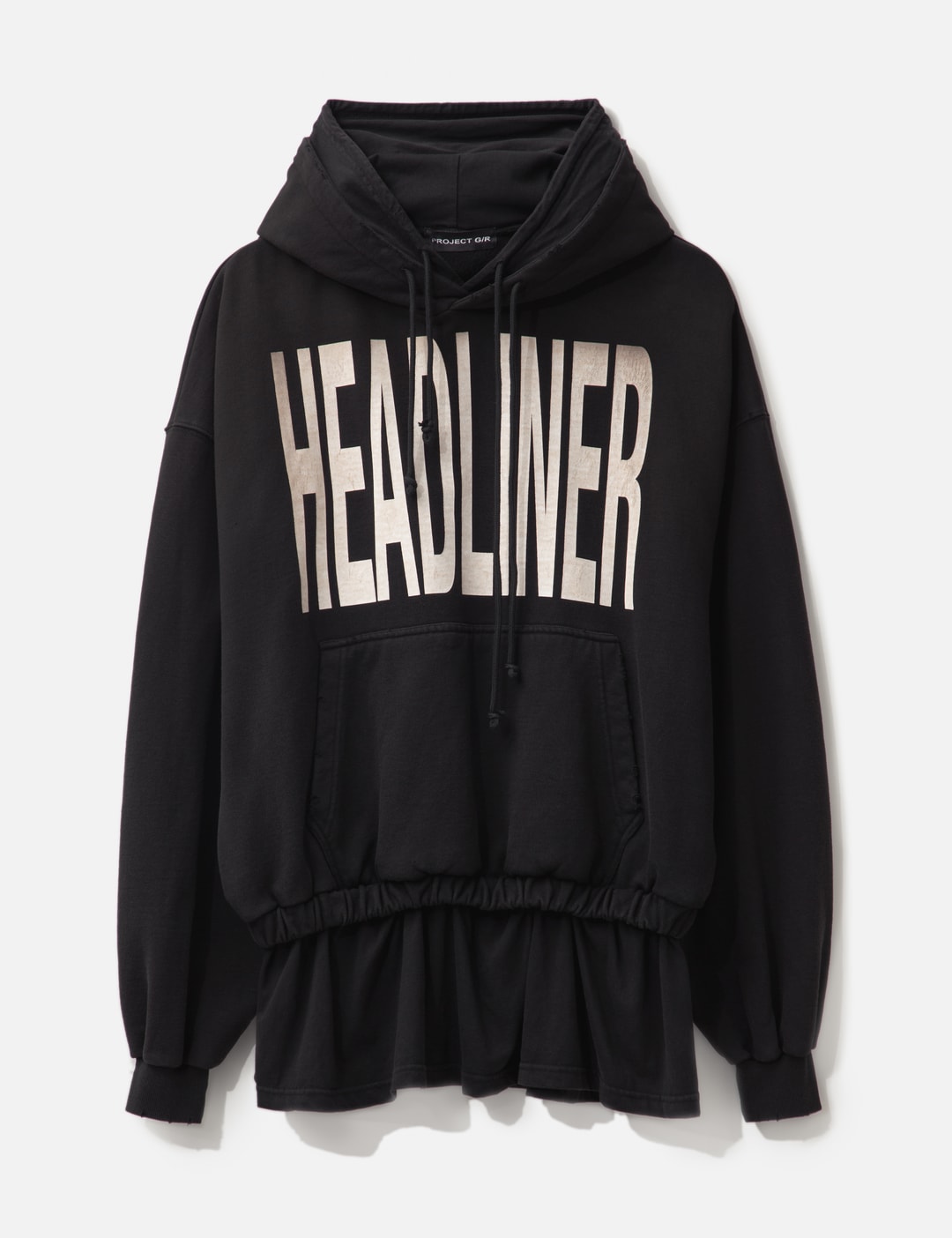 PROJECT G/R - DOUBLE LAYERED HOODIE | HBX