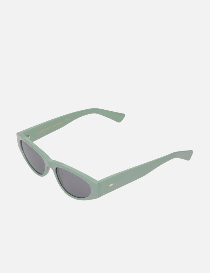 MessyWeekend Blade - Sage cat-eye acetate sunglasses with anti ...