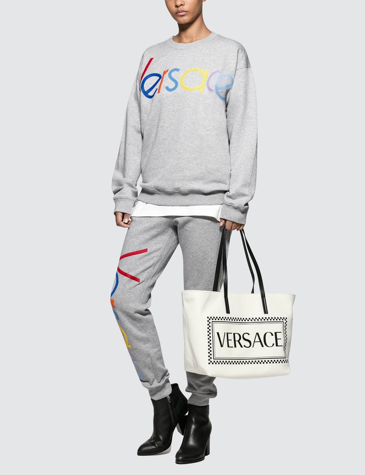 Versace - Rainbow Color Logo Sweatshirt | HBX - Globally Curated ...
