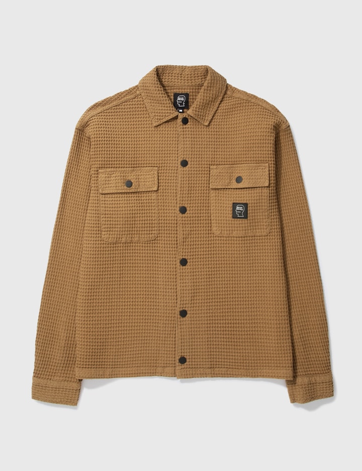 Brain Dead - WAFFLE SNAP FRONT SHIRT | HBX - Globally Curated Fashion ...