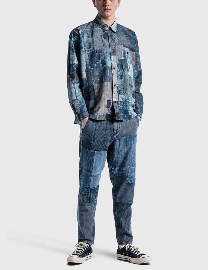 FDMTL - 3 Year Wash Boro Patchwork Pants | HBX