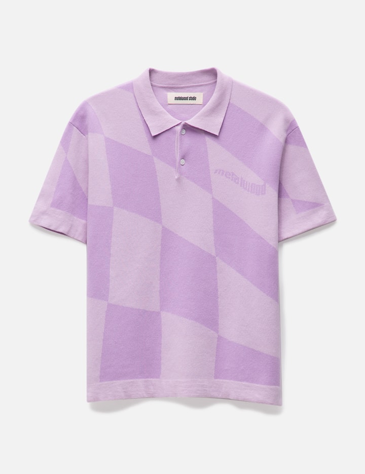 Metalwood Studio - CHECKERED KNIT POLO SHIRT | HBX - Globally Curated ...