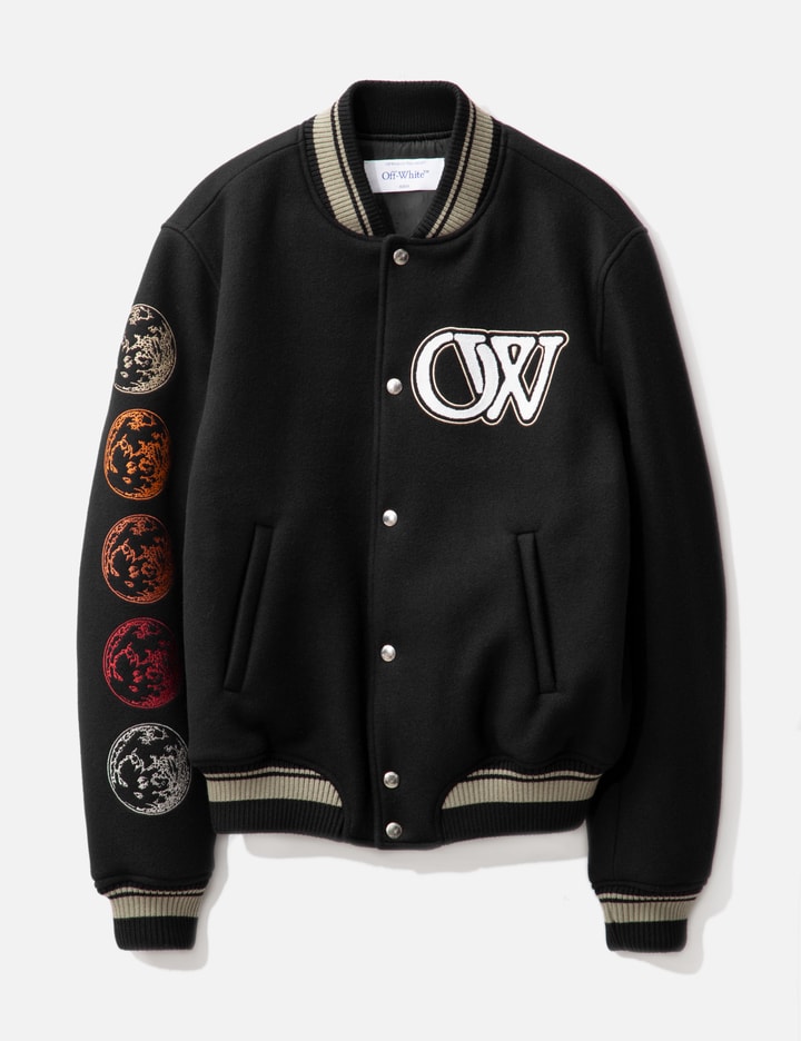 Off-White™ - Moon Phase Varsity Bomber Jacket | HBX